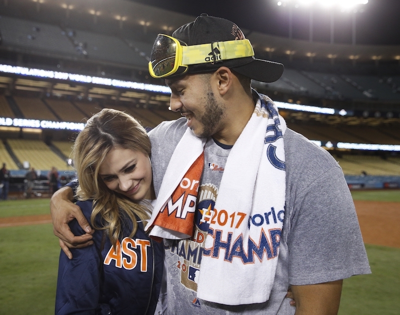 Houston Astros Player Proposes to Girlfriend After Winning World Series ...