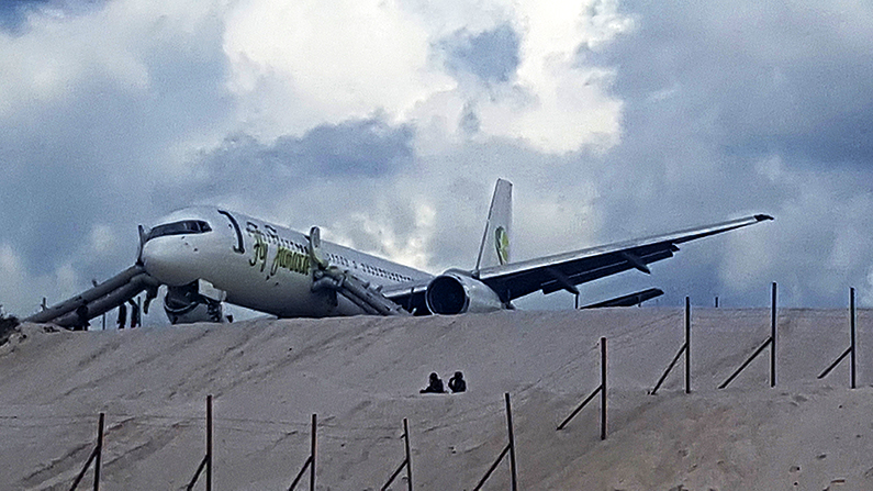 Fly Jamaica Jet Crash Lands at Guyana Airport | NTD