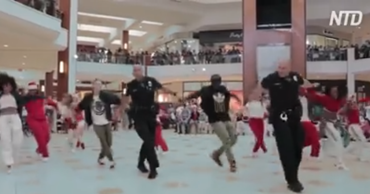 Police Joined Flash Mob in Florida Shopping Mall | NTD