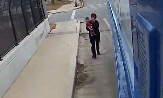 Video Shows Bus Driver Rescuing Young Barefoot Child From Freeway | NTD Video Shows Bus Driver Rescuing Young Barefoot Child From Freeway | NTD