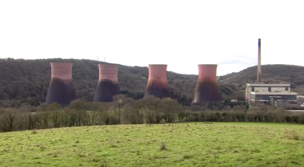 Stunning Footage as Power Station Towers Are Demolished | NTD