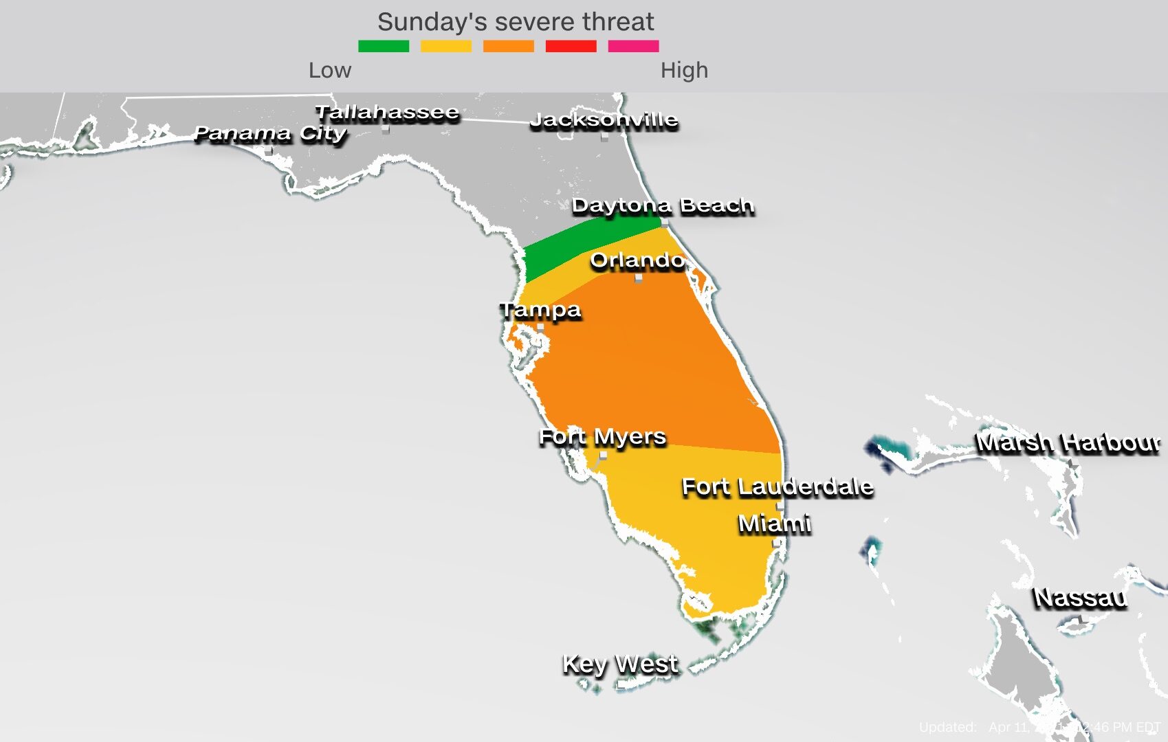 Severe Storm Threat Has Increased Across Florida Causing Airport Delays ...