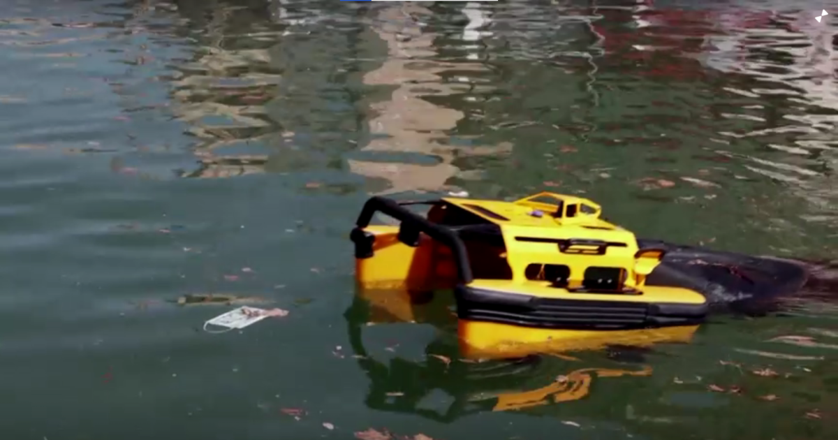 French Marine Robot Eats up Ocean Trash | NTD