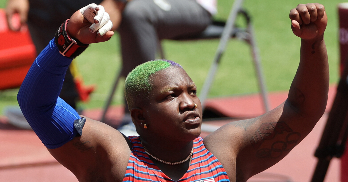 Olympic Committee Drops Probe Into Raven Saunders’ Gesture After Her ...