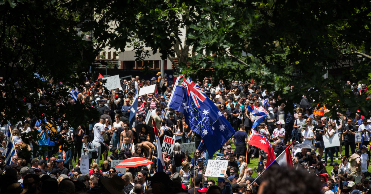 Australians Protest in Massive Numbers Against COVID-19 Mandates in ...