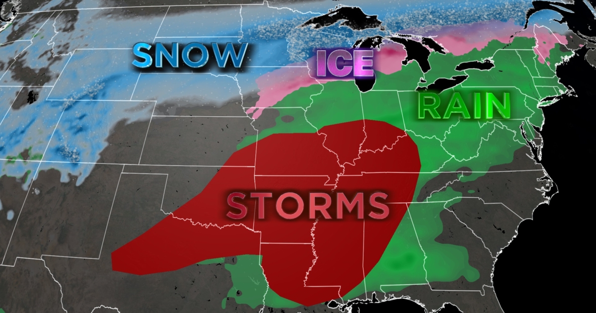 Snow, Sleet, and Freezing Rain to Cross the US in Series of Storms | NTD