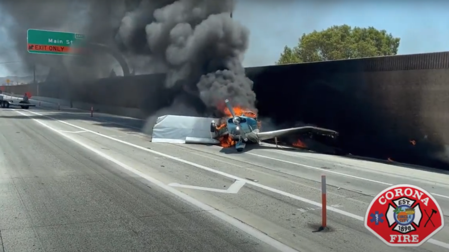 Pilot Lands Plane on Busy California Highway, Crashing Into Truck ...