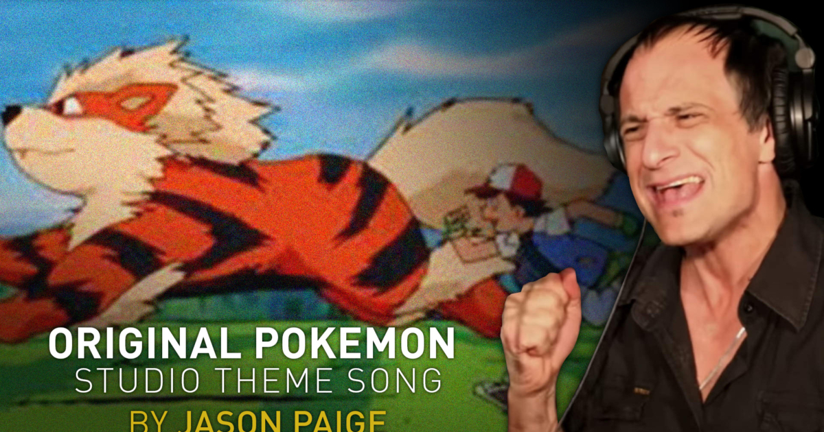 Original Full Pokemon Theme Song in Studio by Jason Paige | NTD