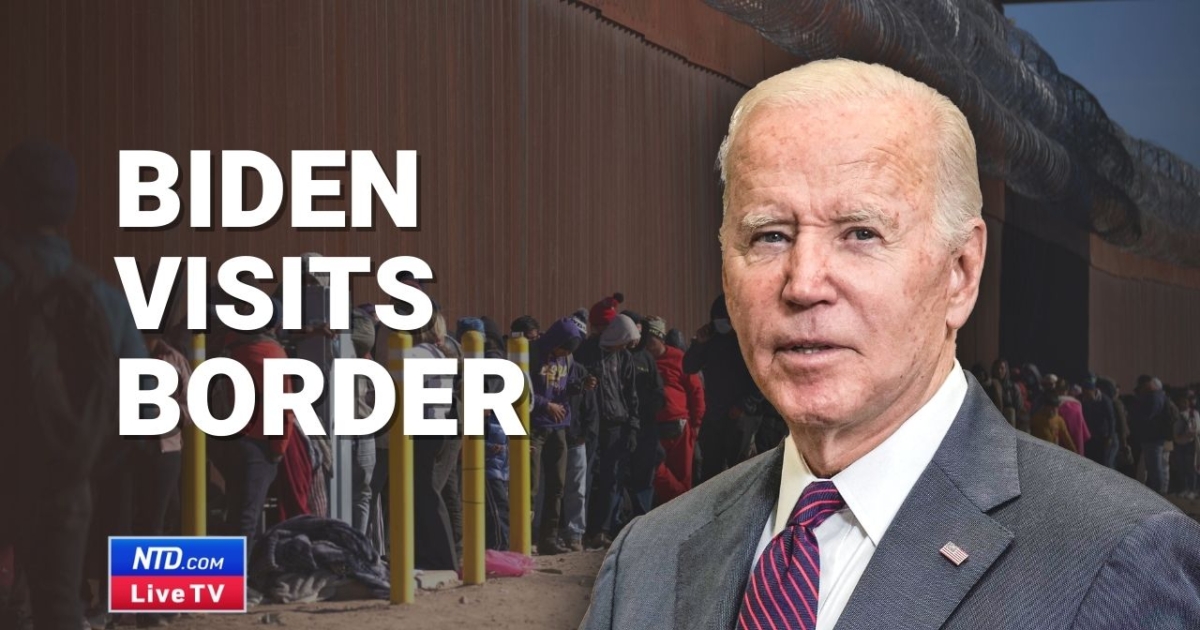 Biden Visits the Border at El Paso, Texas | NTD