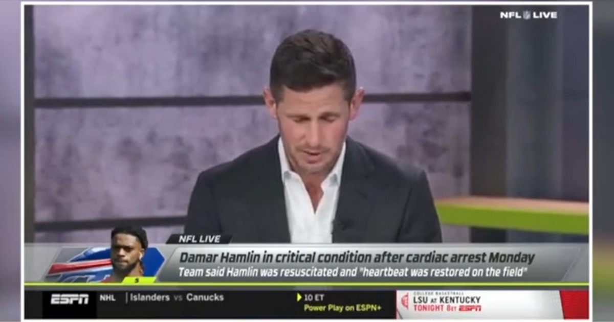 ESPN Analyst Stops Show to Pray For Hamlin | NTD