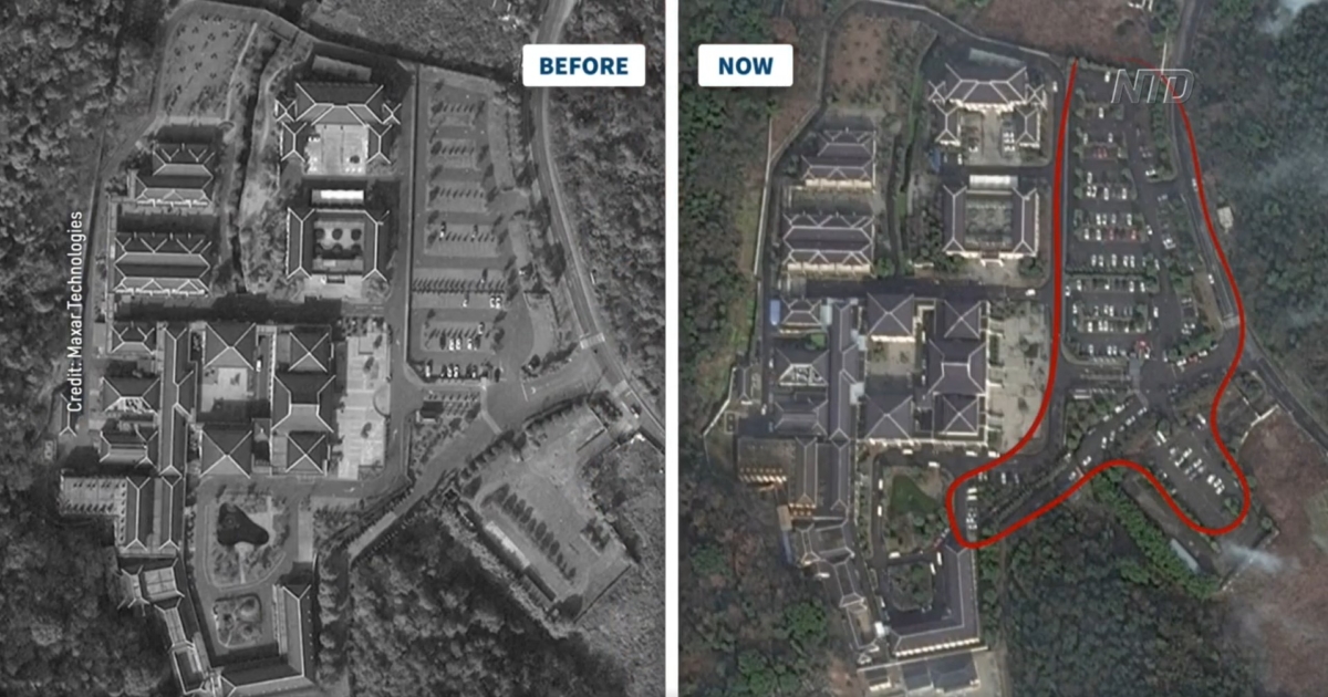 Satellite Images Show Busy Funeral Homes Across China | NTD