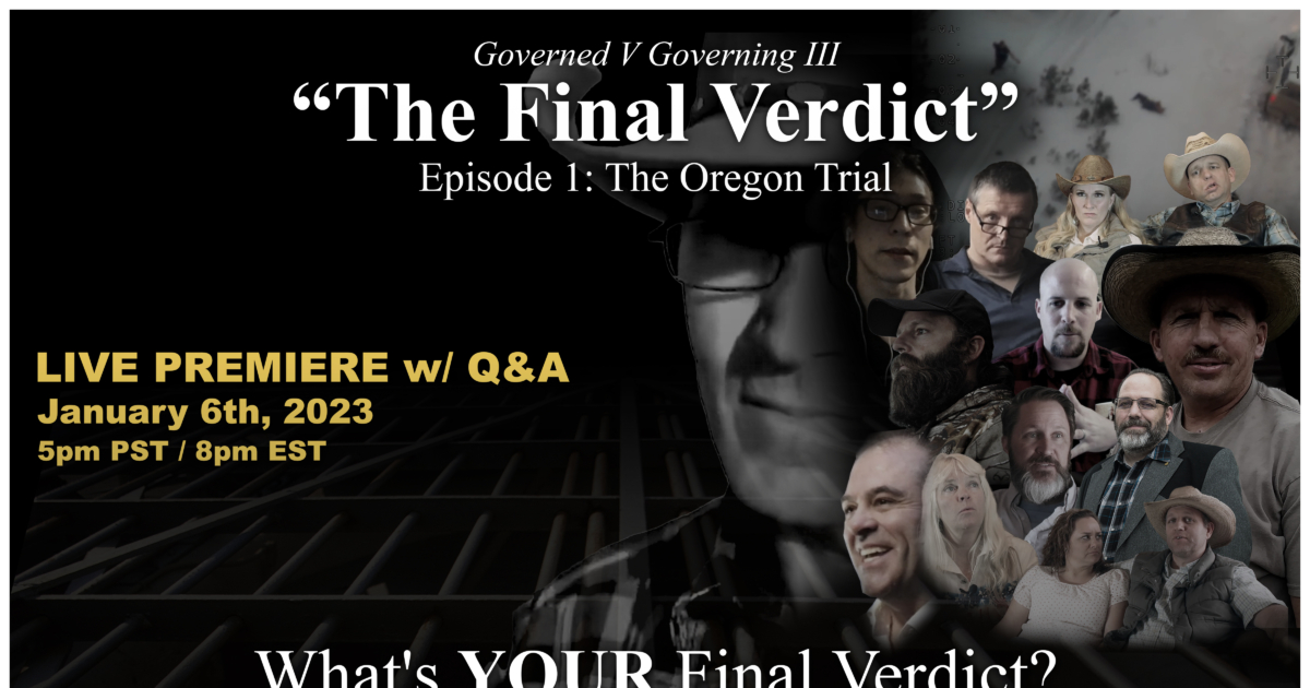 ‘The Final Verdict’ Documentary Ep. 1: The Oregon Trial, Live National ...