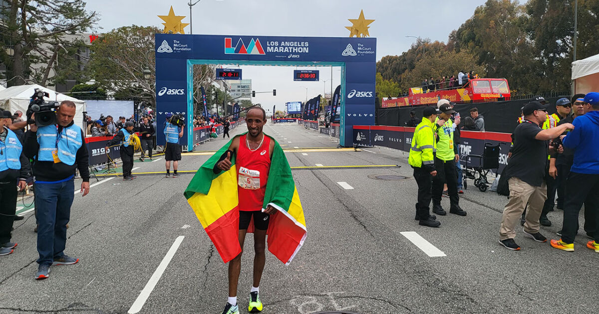 Ethiopian Runners Win 2023 LA Marathon, Thousands Join 38th Annual Trek ...