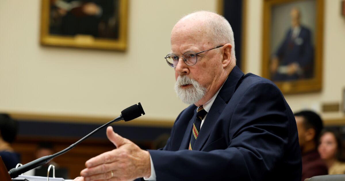 Special Counsel Durham Says He Investigated Tip Reportedly Connected to ...