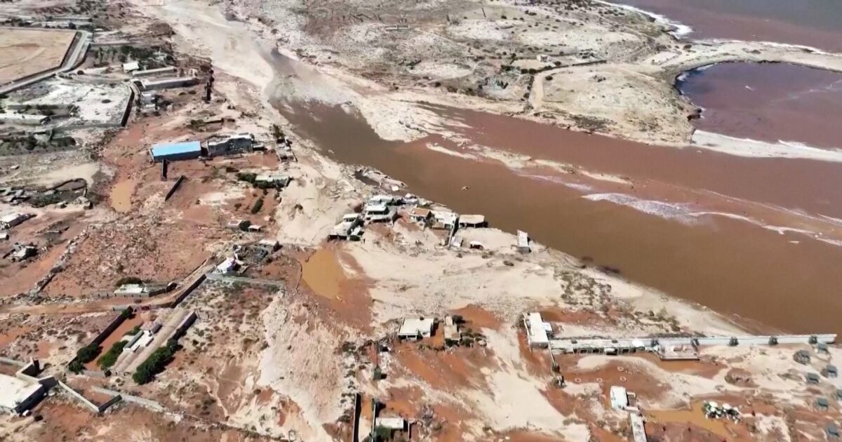 Aerial View Shows Extent of Damage Caused by Deadly Flood Killing ...