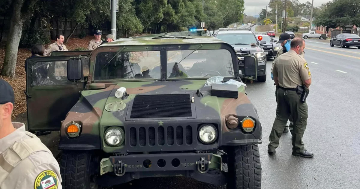 Police Recover Missing California National Guard Humvee Stolen 4 Months ...