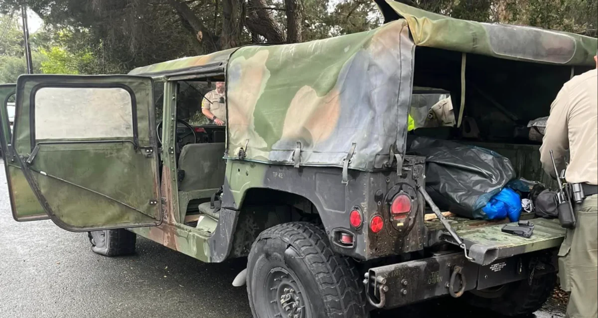 Police Recover Missing California National Guard Humvee Stolen 4 Months ...