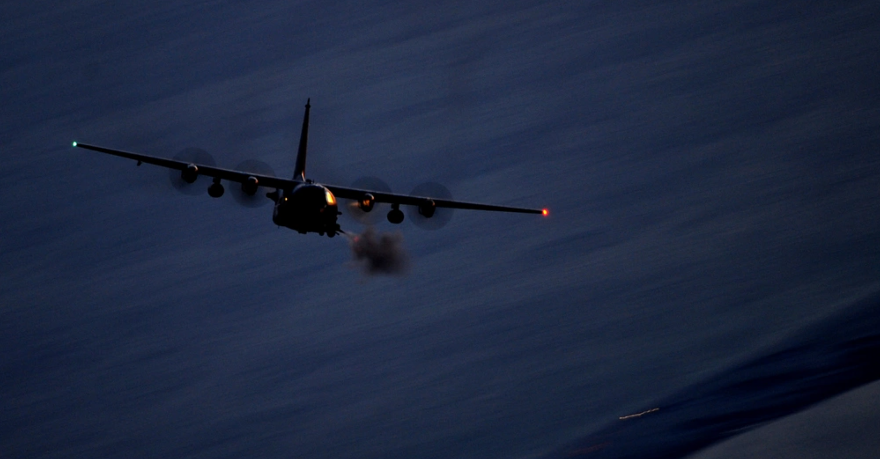 AC-130 Gunship Conducts Response Airstrike After Ballistic Missile ...