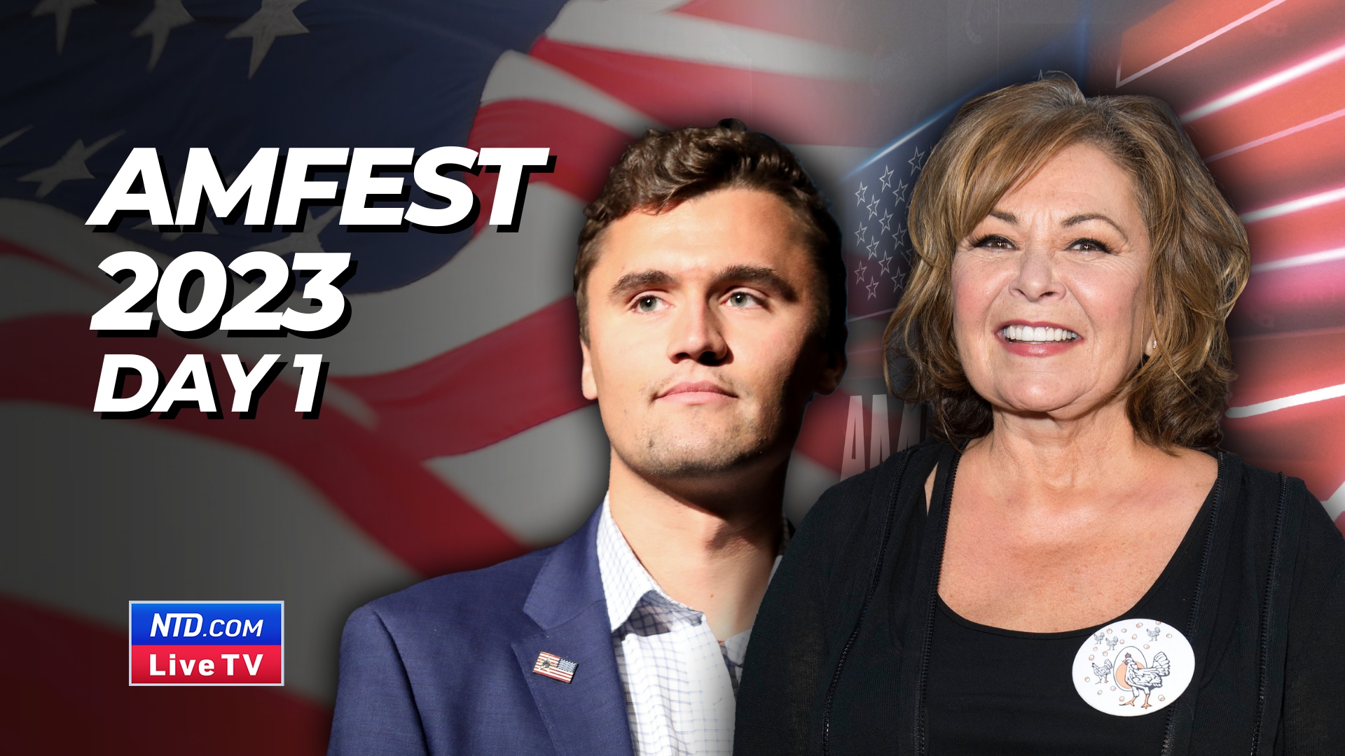 AmericaFest 2023–Day 1 With Charlie Kirk, Roseanne Barr, and More | NTD