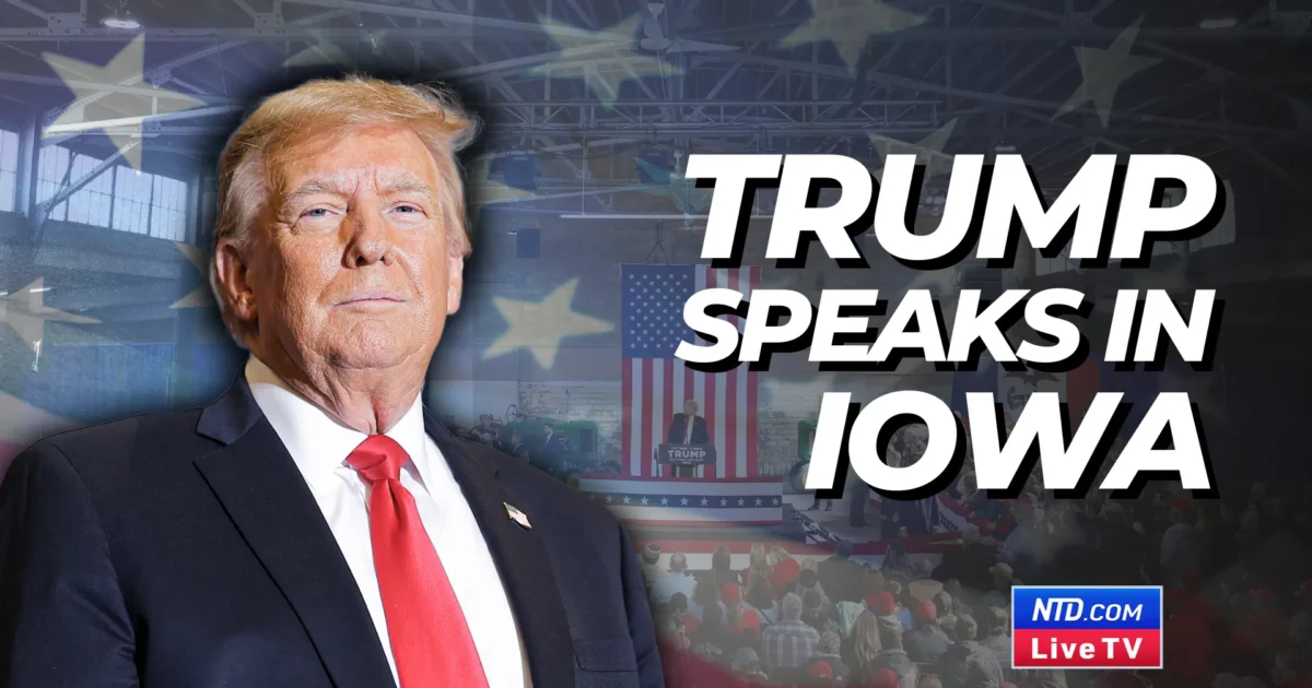 Trump Delivers Remarks at ‘Commit to Caucus’ Event in Waterloo, Iowa | NTD