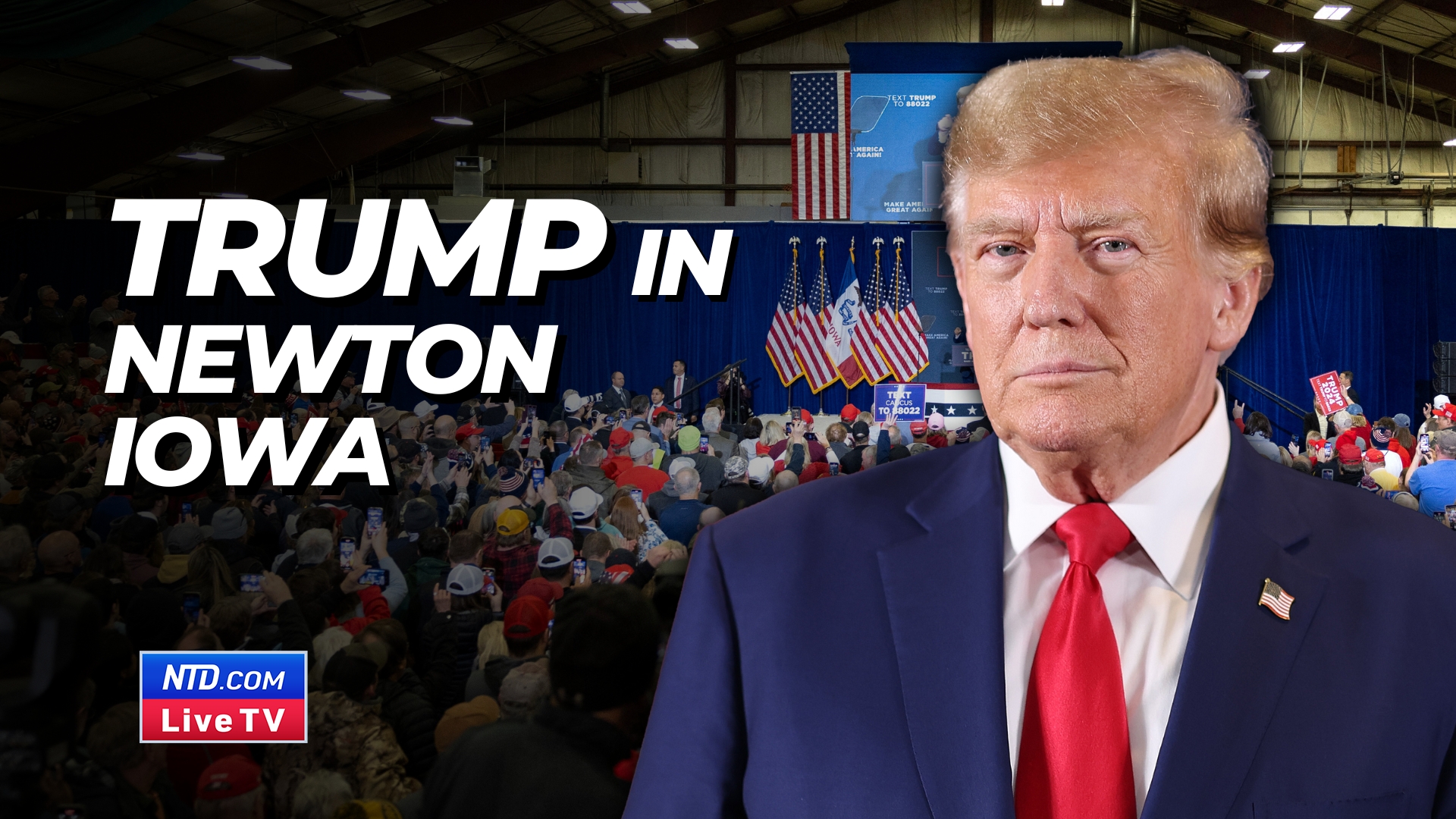 Trump Speaks at ‘Commit to Caucus’ Rally in Newton, Iowa | NTD