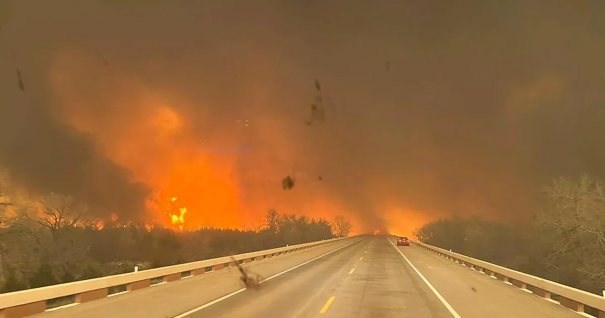 Wildfire Grows Into One of Largest in Texas History as Flames Menace ...