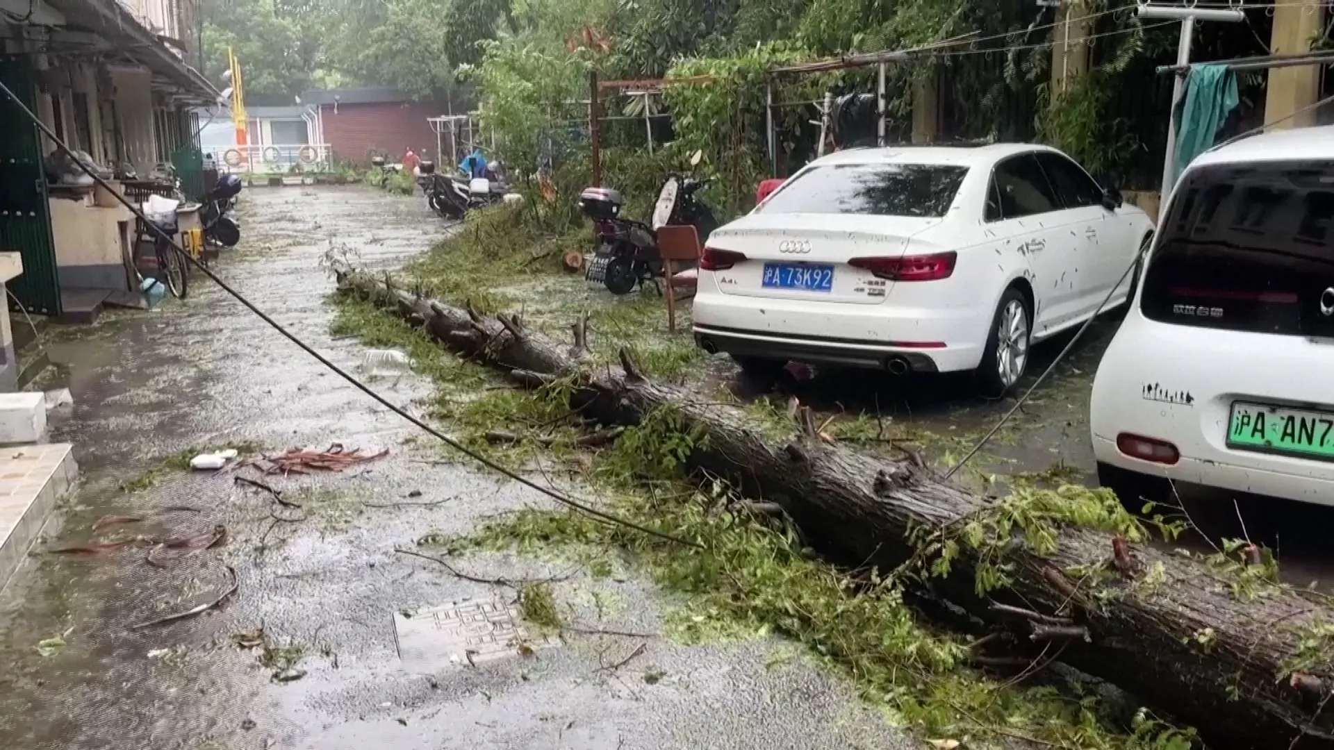 Typhoon Bebinca Lashes Shanghai in Strongest Storm to Hit City Since ...