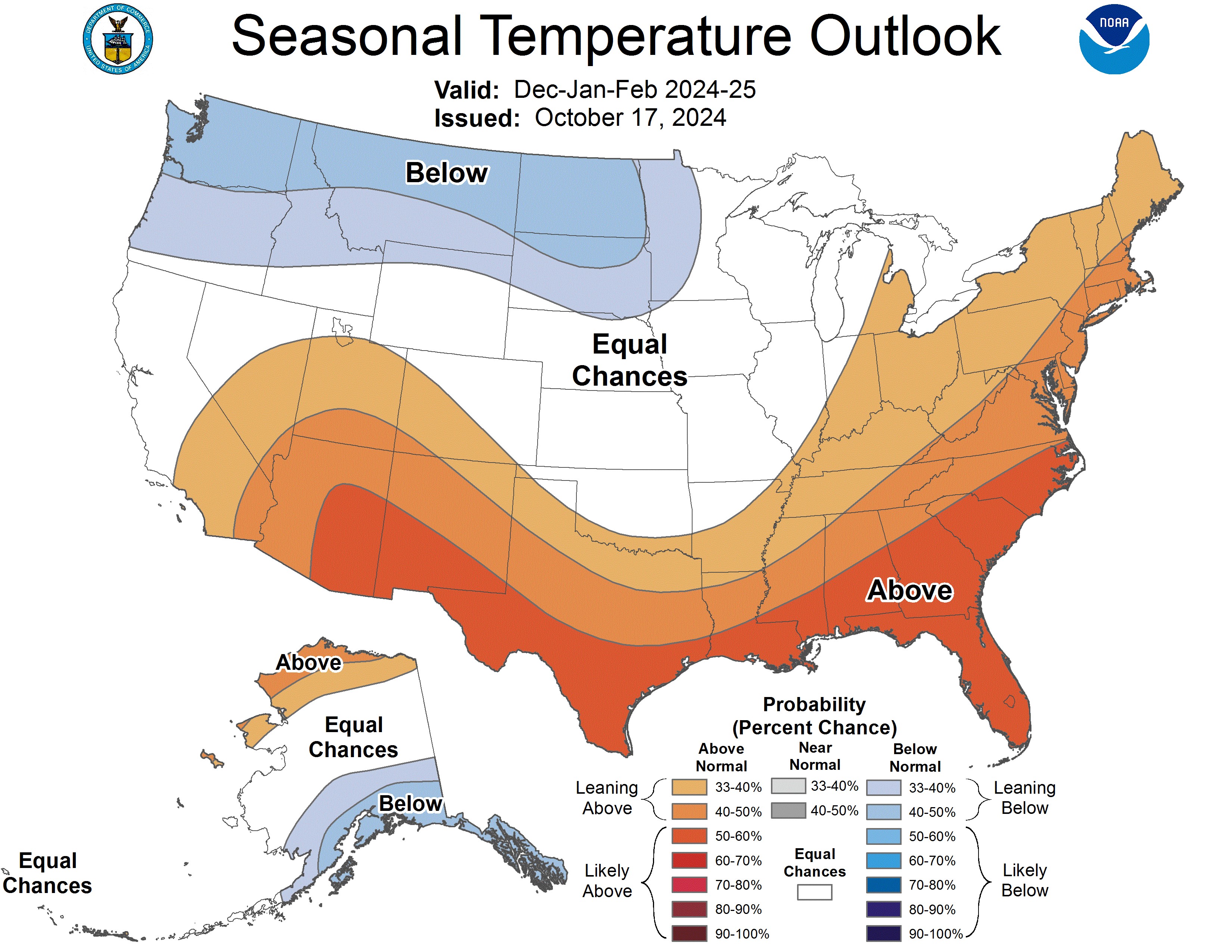 Noaa Expects Warm And Dry South Cold And Wet North This Winter Ntd