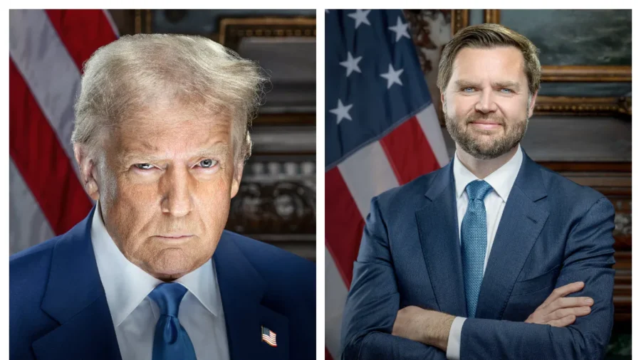 Official Portraits of Trump, Vance Released Before Inauguration Day | NTD
