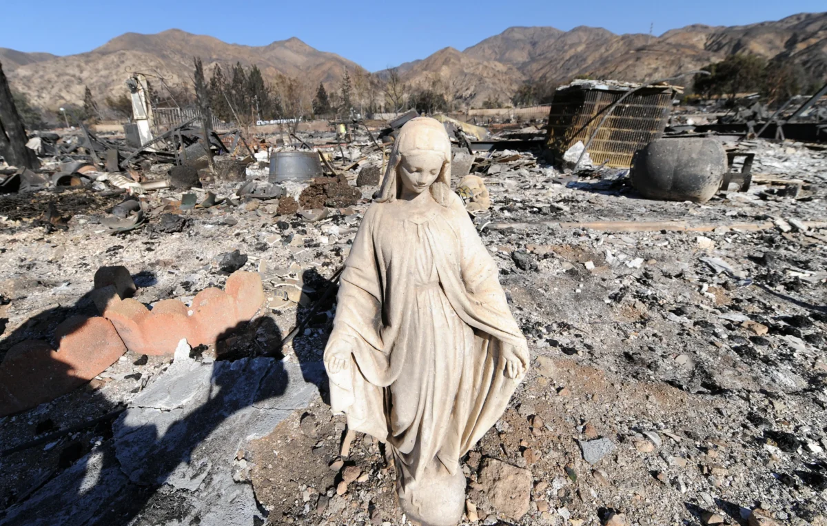 California Family Finds Hope in Virgin Mary Statue Surviving ...