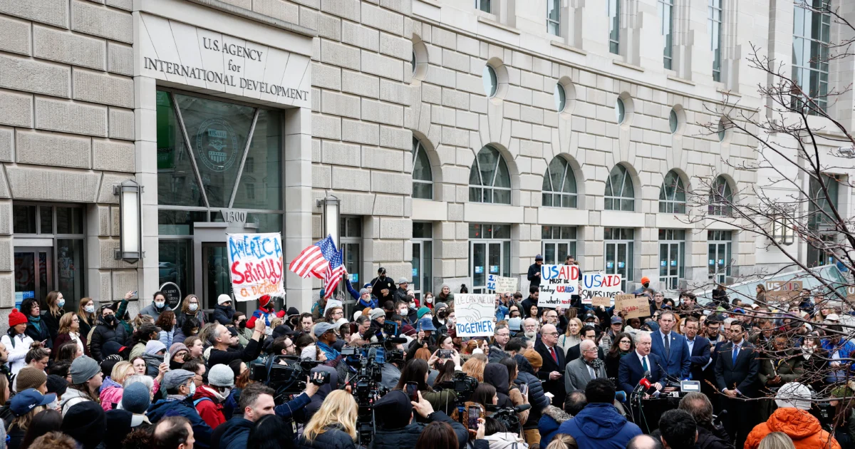 Congressional Democrats Rally for USAID, Vow to Slow Trump’s Closure ...