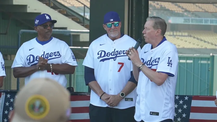 LA Dodgers Honor Veterans at Dodgers Stadium | NTD