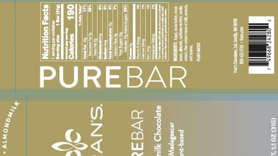 FDA Announces Recall of Chocolate Snack Sold Online | NTD