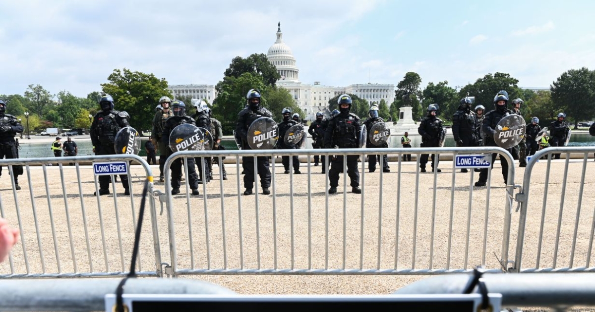 Police and Media Appear to Outnumber ‘Justice for J6’ Protesters on ...